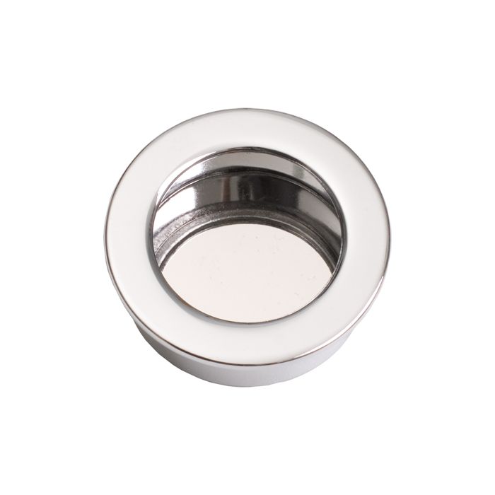 Inset Handle 'Inlay Round' Polished Chrome - Thuresson