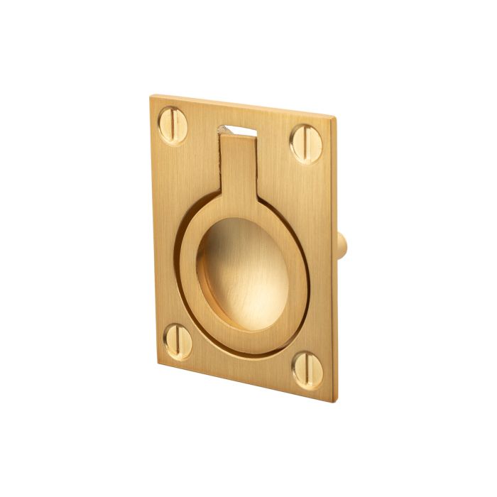 Inset Handle "Inn" Brushed Brass - Thuresson