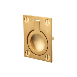 Inset Handle "Inn" Brushed Brass - Thuresson